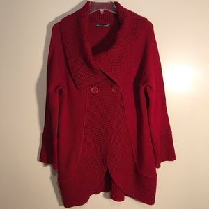 Sweaters | Red Cardigan One Size United States Sweater | Poshmark